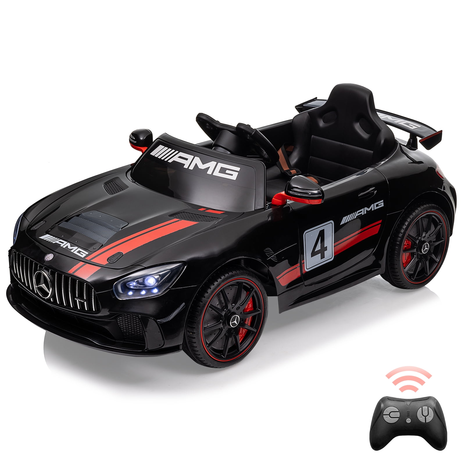 12V Licensed Mɐrcɐdɐs&Bɐnz AMG GT3 Ride On Car for Kids – Remote ...
