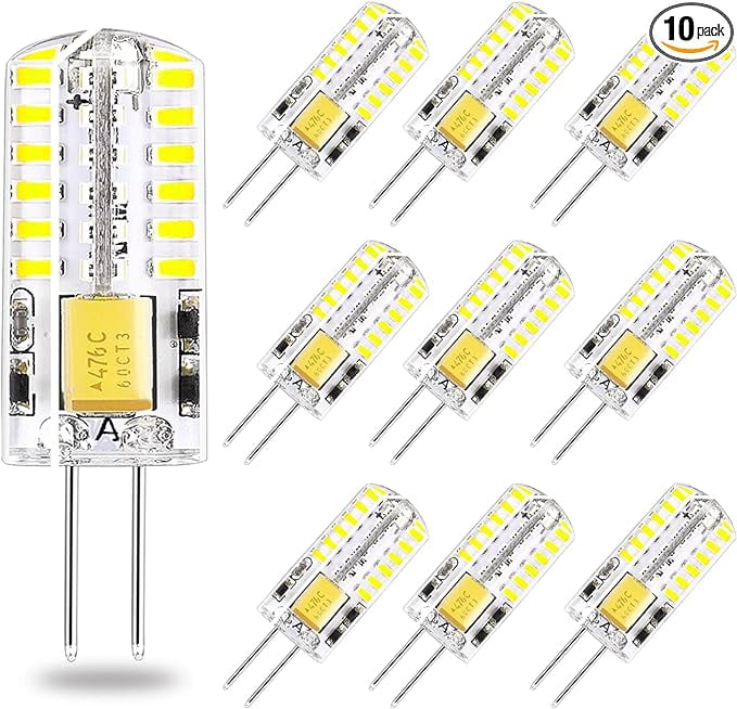 12V Light Bulb LED G4 Base Fixture Daylight White 6000K Equivalent to ...