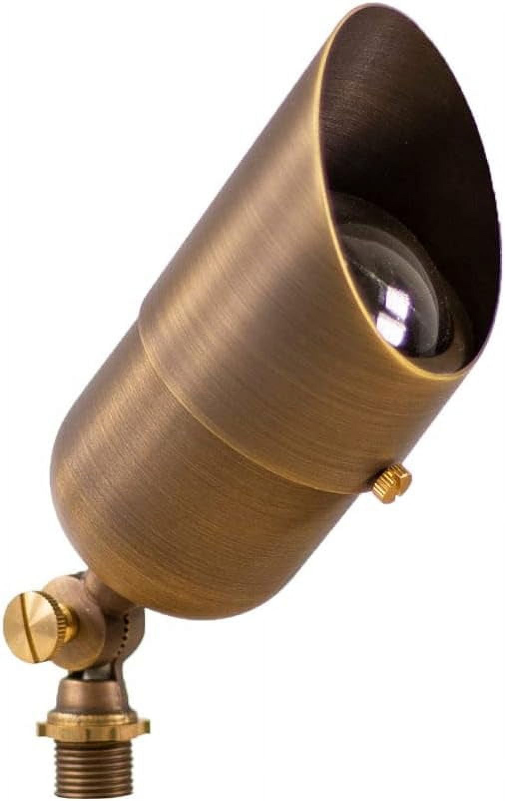 12V LogiSpot Brass Outdoor Spotlight (Bronze) - Walmart.com