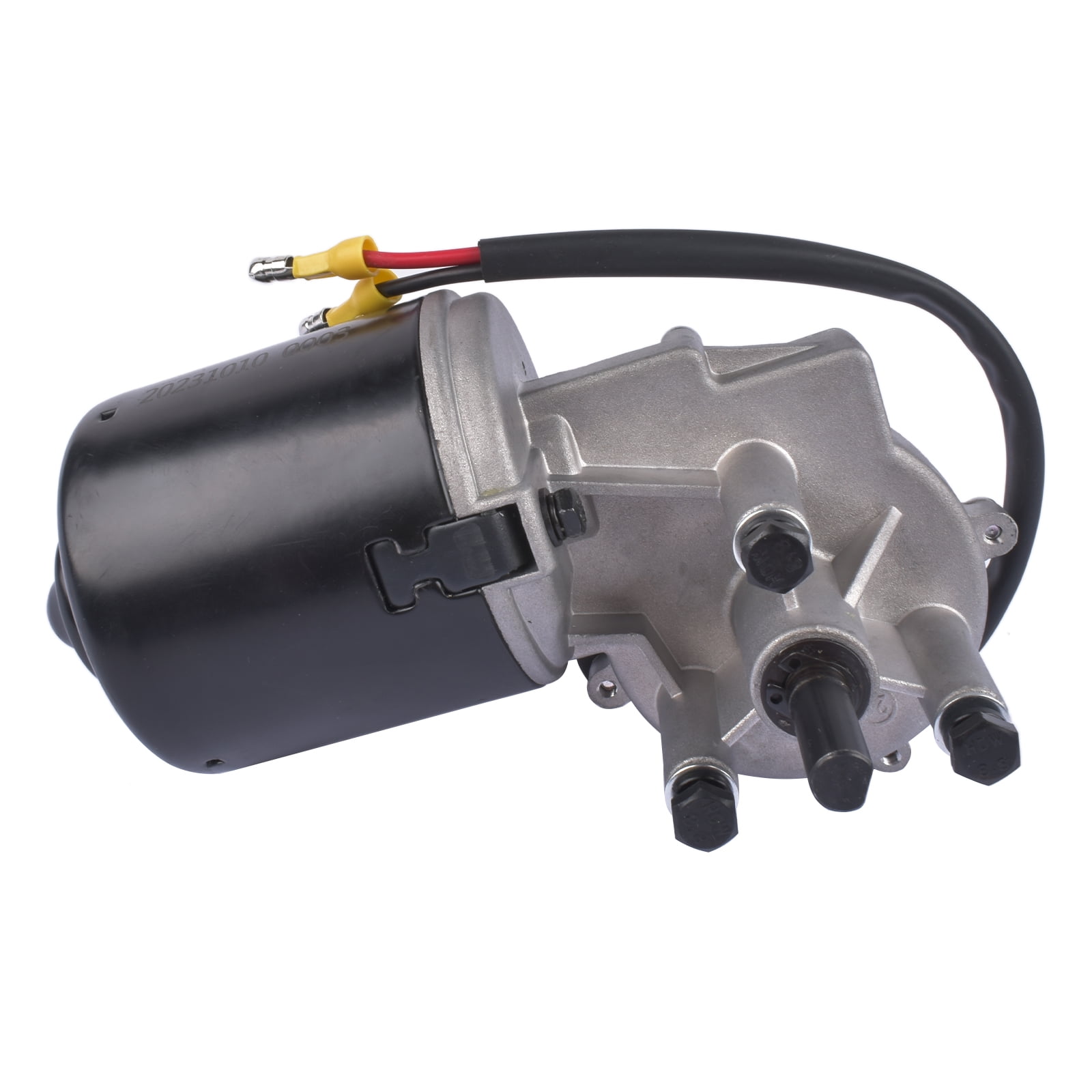 12V Low Speed 50 RPM 3/8 D Shaft Electric Gear Motor - High Torque ...