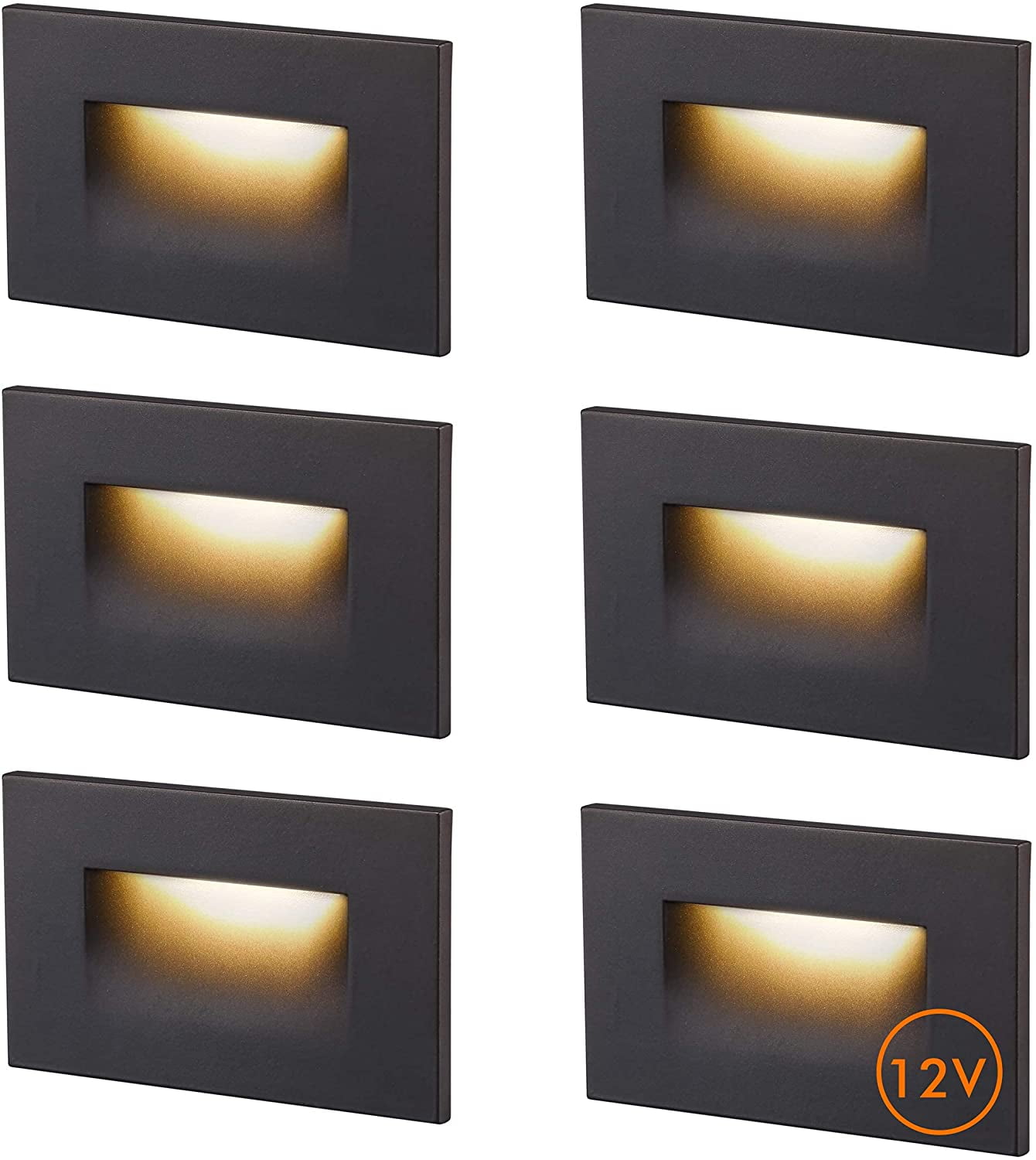 12V Low Voltage 3 Color Indoor and Outdoor LED Step Light,3000K/4000K ...