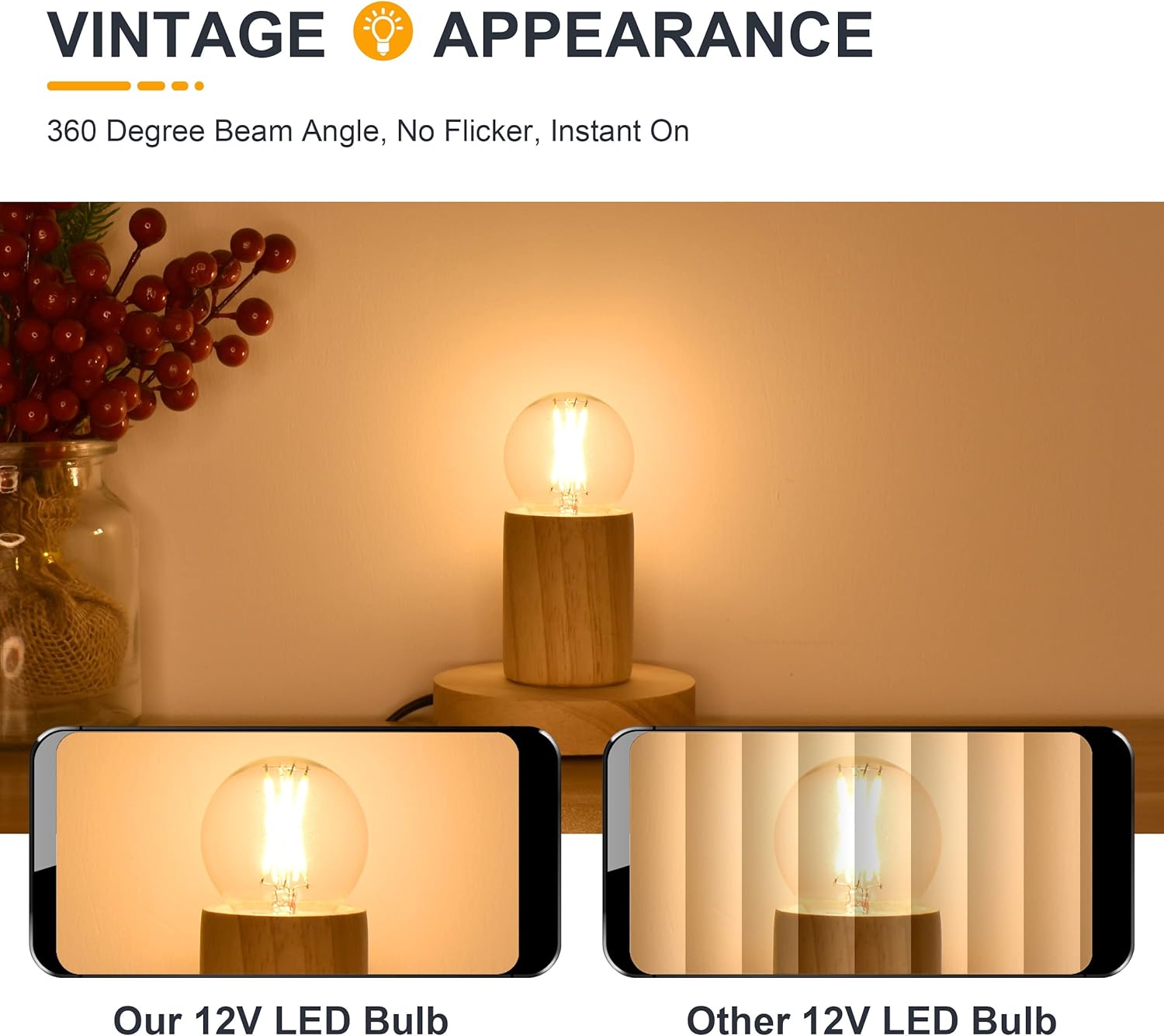 12V Low Voltage LED Light Bulbs - Soft Warm 2700K(Only for 12V-24V DC ...