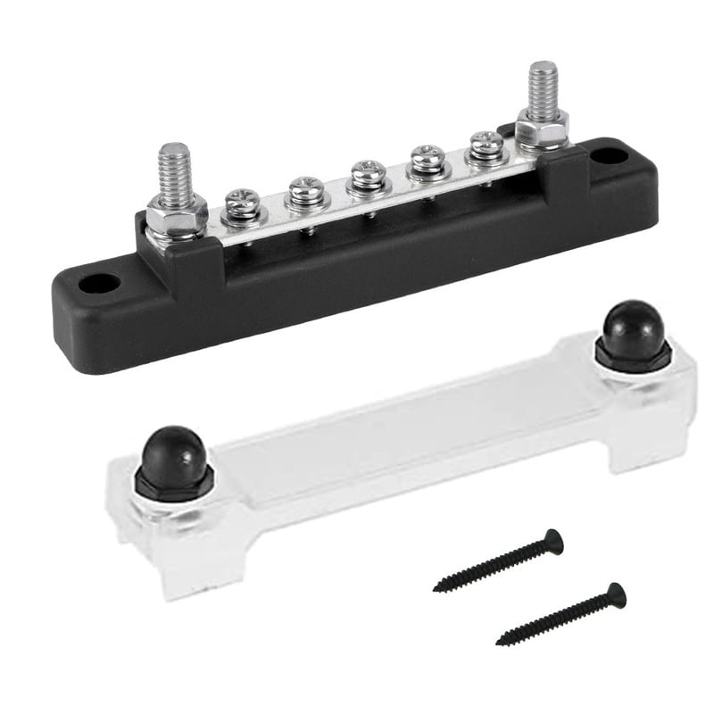 12V M6 Stud Positive Negative Buss Bar Bus Bar Battery Power ... 12V M6 Stud Positive Negative Buss Bar Bus Bar Battery Power ...