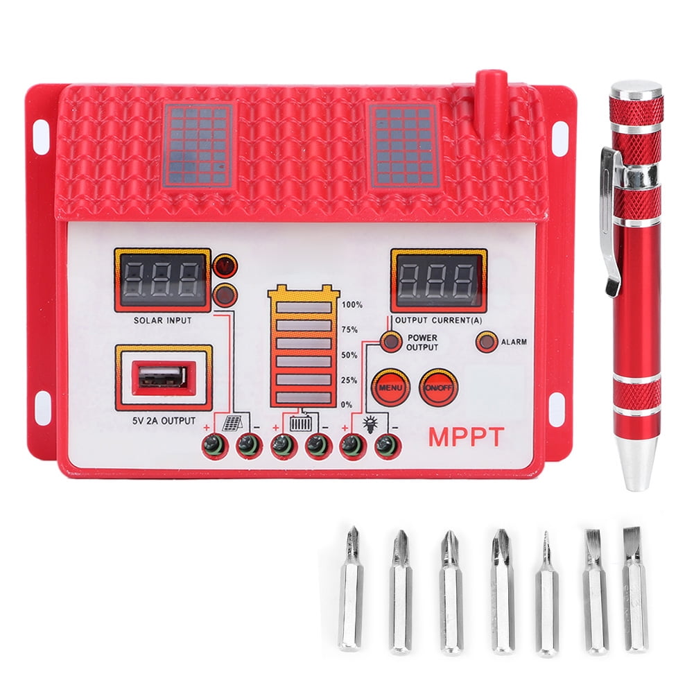12V MPPT Solar Charge Panel Regulator with LED Display Maximum Power ...