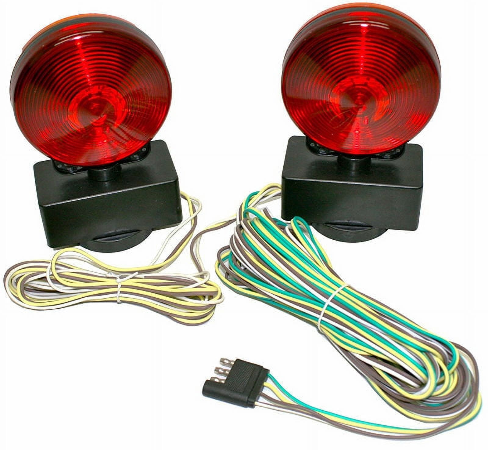 12V Magnetic Towing Tow Light Kit Trailer RV Tow Dolly Tail Towed Car ...