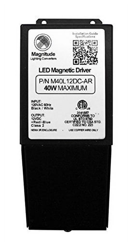 12V Magnitude Magnetic Dimmable LED Driver Transformer Hardwired Under ...