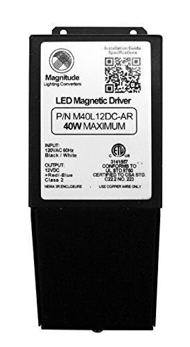12V Magnitude Magnetic Dimmable LED Driver Transformer Hardwired Under ...