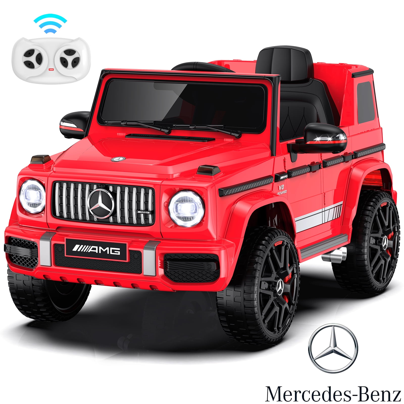 TOKTOO 12V Mercedes-Benz G63 Licensed Powered Ride on Car with Remote ...