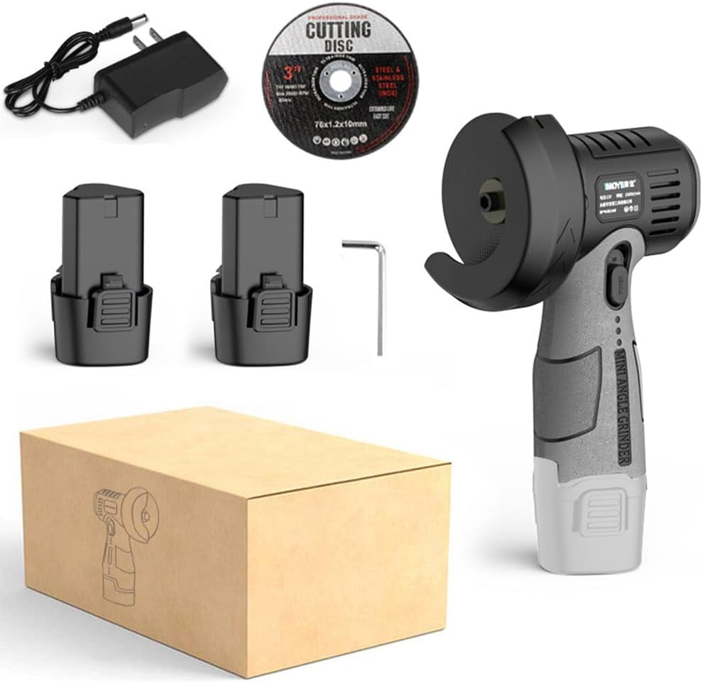 12V Mini Angle Grinder with Cutting Disc, Multifunctional Cordless ...