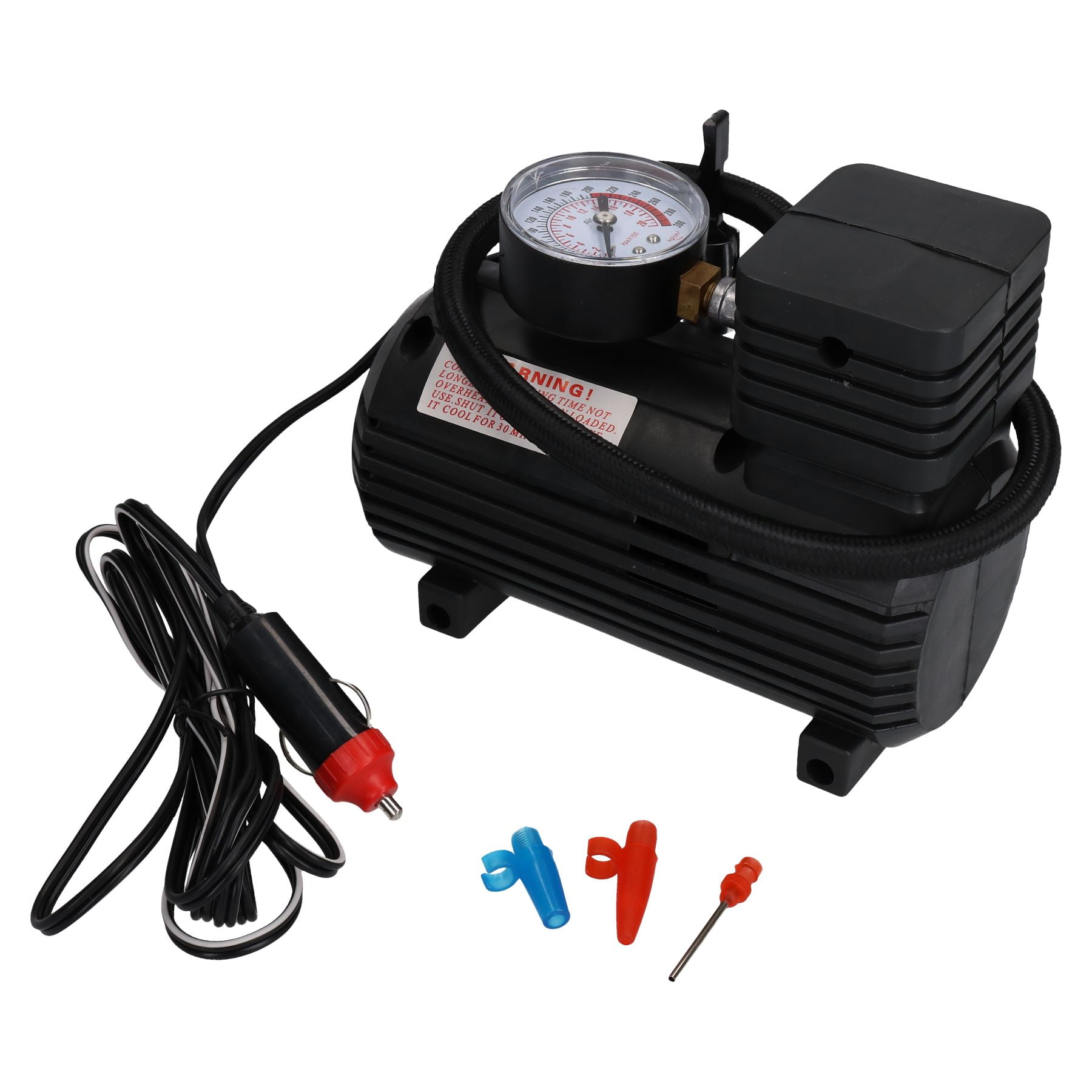 12V Mini Compact Air Compressor 300 PSI Cigarette Bike Car Tyre ...