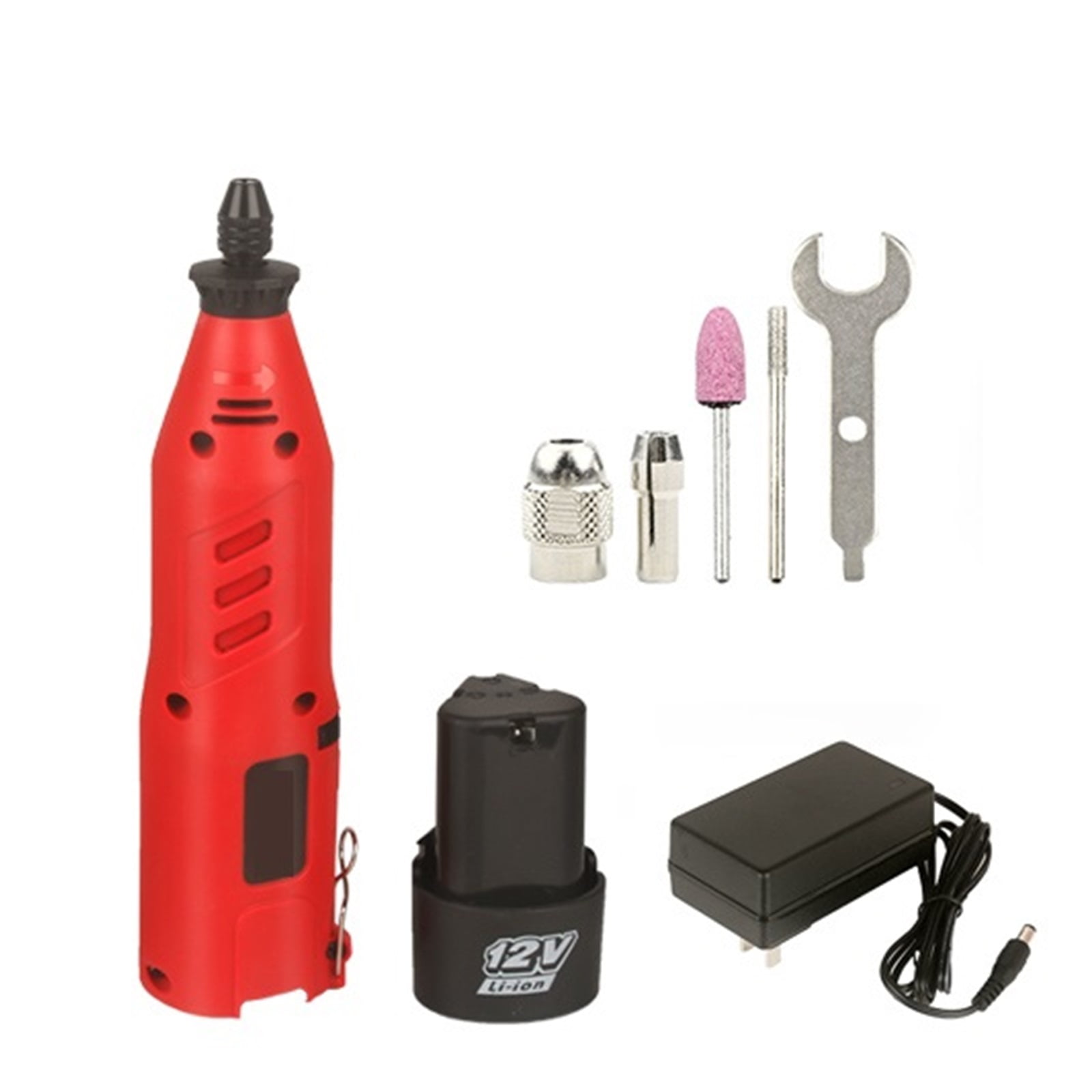 12V Mini Drill Machine Tools Cordless Rotary Tool with Polishing ...