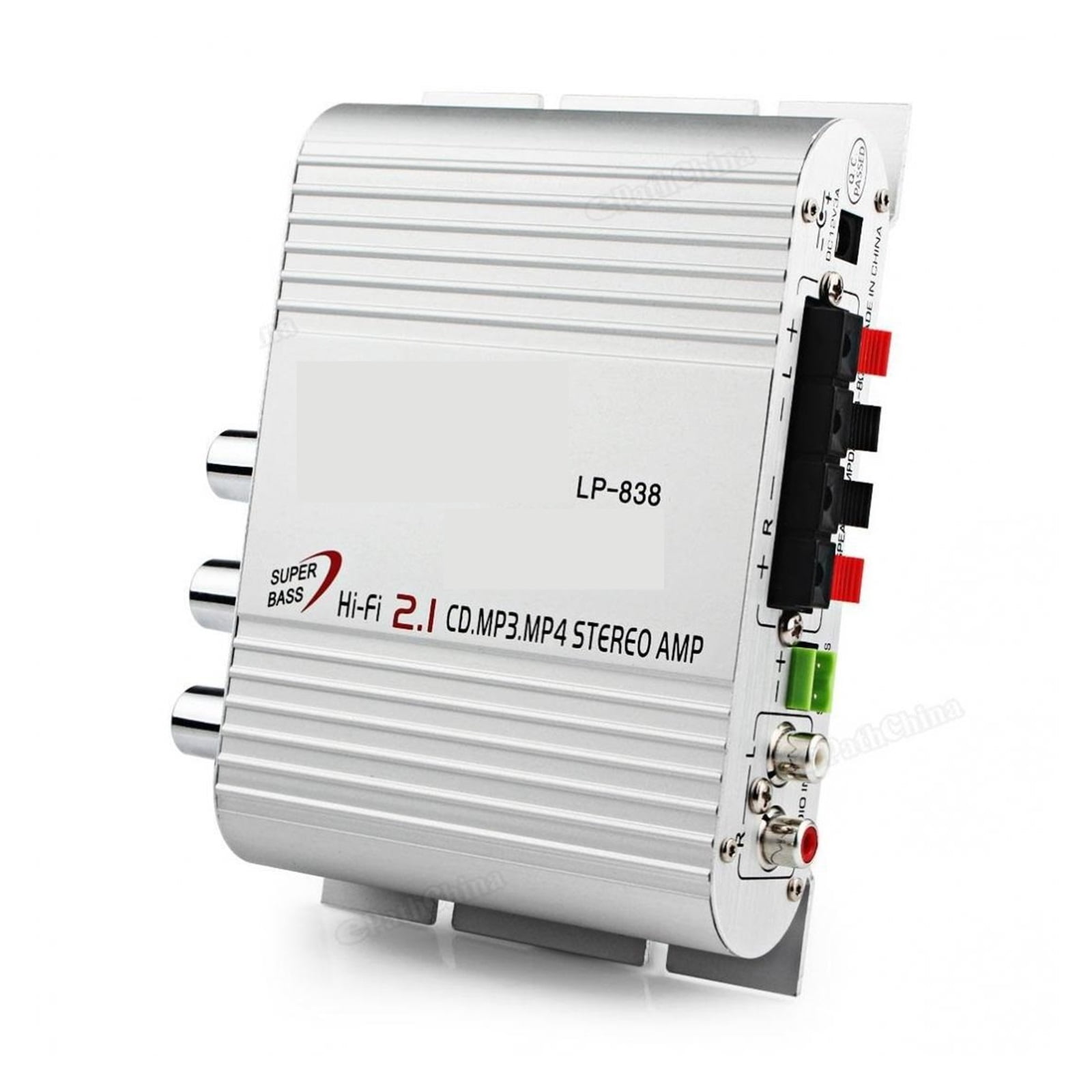 12V Mini Hi-Fi Auto Car Stereo Power Amplifier Amp Booster Radio MP3 ...