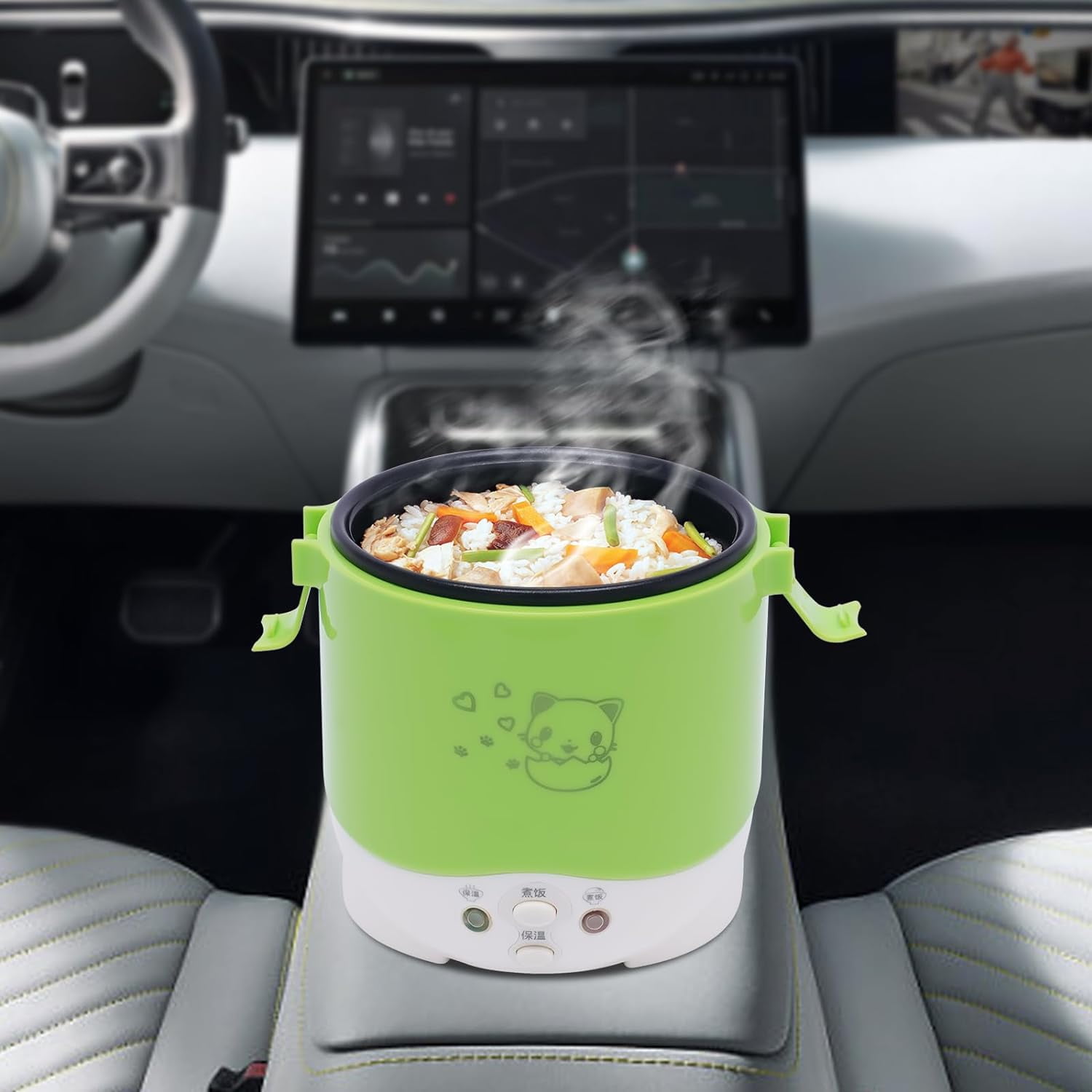 12V Mini Rice Cooker 1 Cup Rice Cooker, Portable Soup Cooker ...