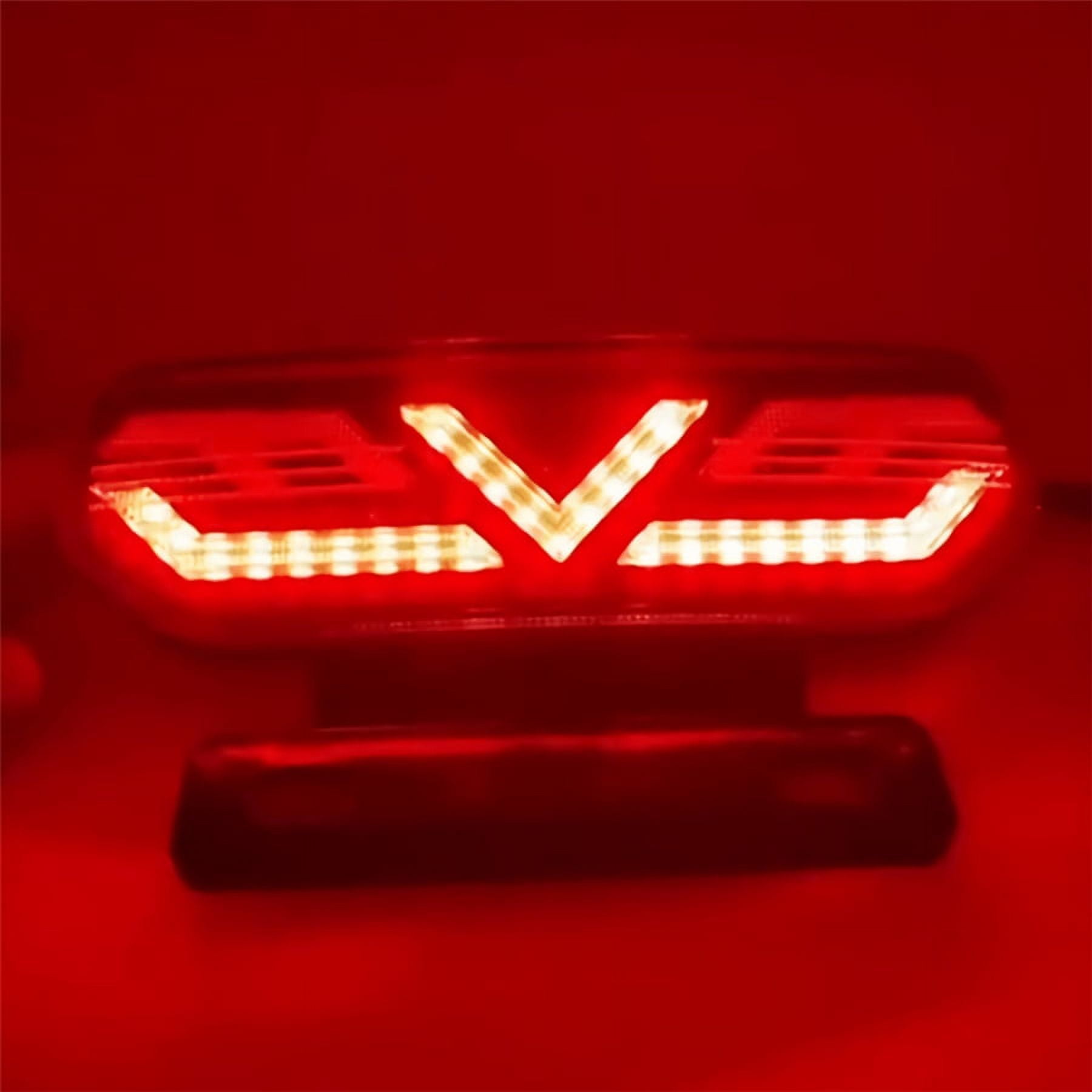 12V Motorcycle LED Tail Light Rear Turn Signal Brake Stop Lamp Blinker ...