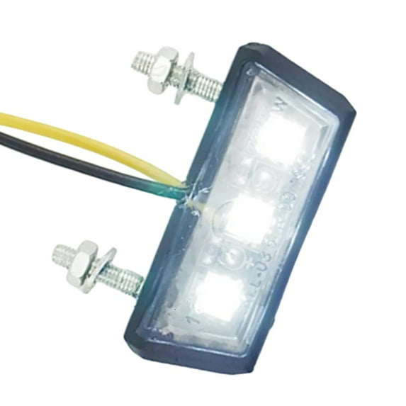 12V Motorcycle License Plate LED light Waterproof Motorcycle License ...