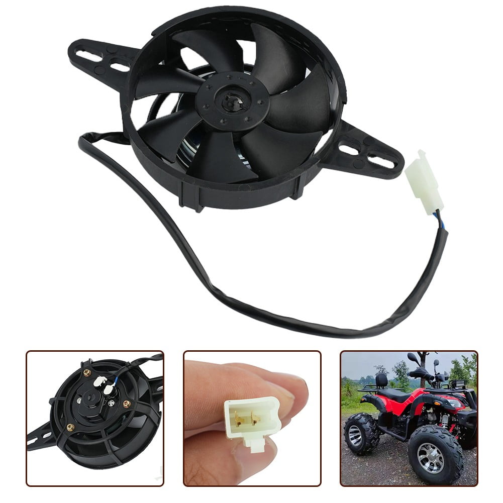 12V Motorcycle Radiator Electric Cooling Fan For 150cc-250cc Quad Bike ...