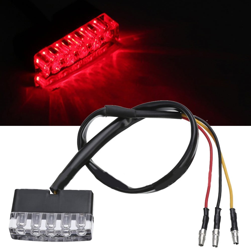 12V Motorcycle Rear Brake Light Tail Light LED Tail Light for Most ...