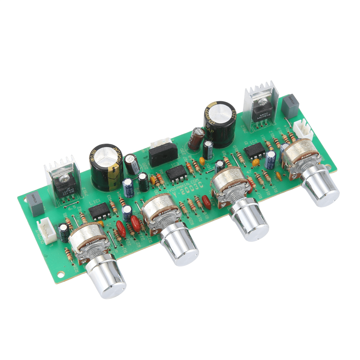 12V NE4558 HIFI Preamp Tone Board Bass Treble Volume Control Pre ...