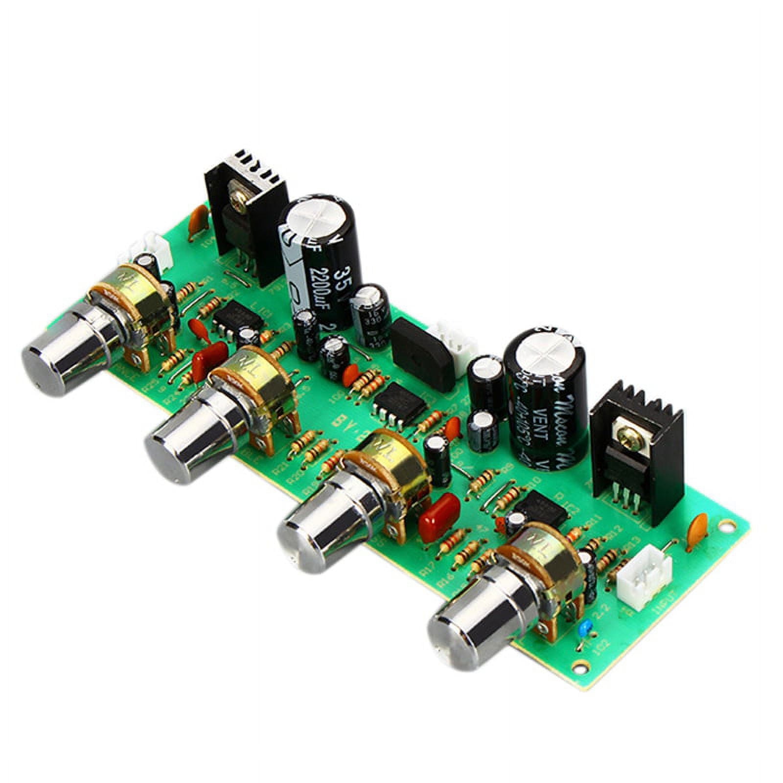 12V NE4558 HIFI Preamp Tone Board Bass Volume Control Pre-Amplifier ...