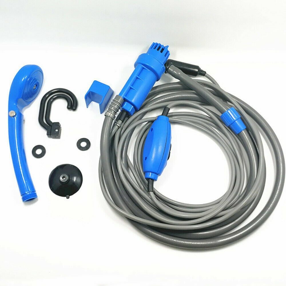 12V Portable Camping Shower Handheld Outdoor Water Pump Car Caravan ...