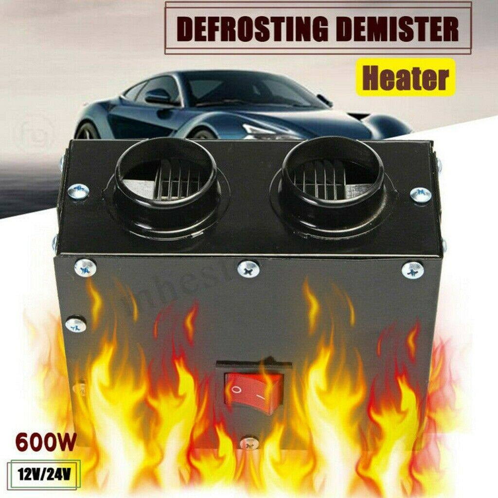 12V Portable Car Defroster Heater Dual Holes Electric Vehicle Heating ...
