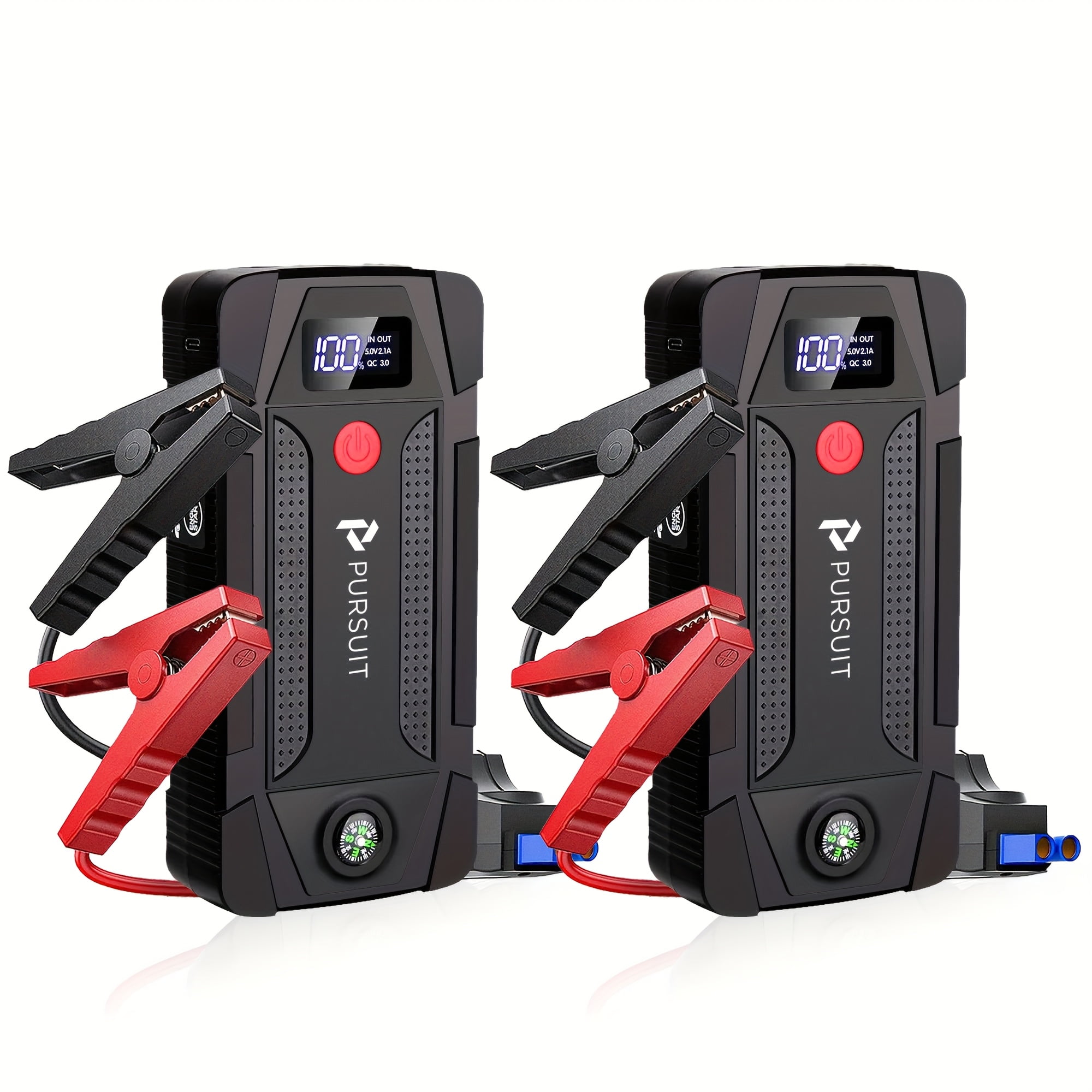 12V Portable Car Jump Starter 1000A Peak Battery Jumper Starter Jump ...