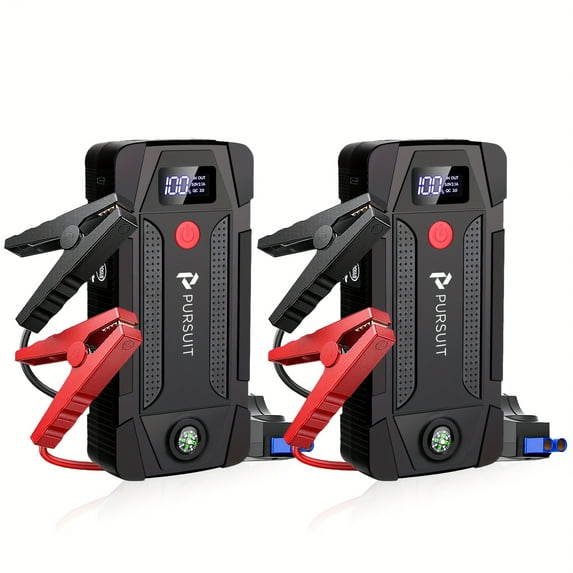 12V Portable Car Jump Starter 1000A Peak Battery Jumper Starter Jump ...