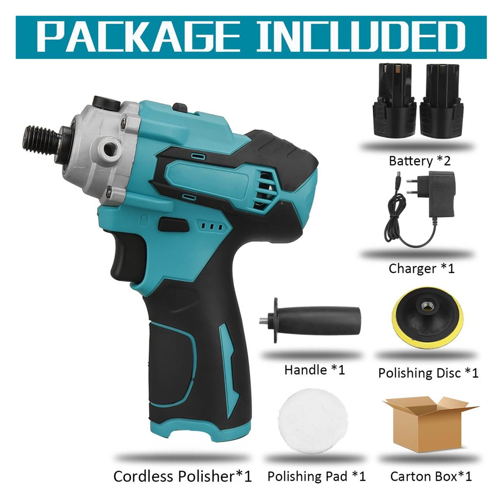 12V Portable Cordless Electric Car Polisher Machine Car Polishing ...