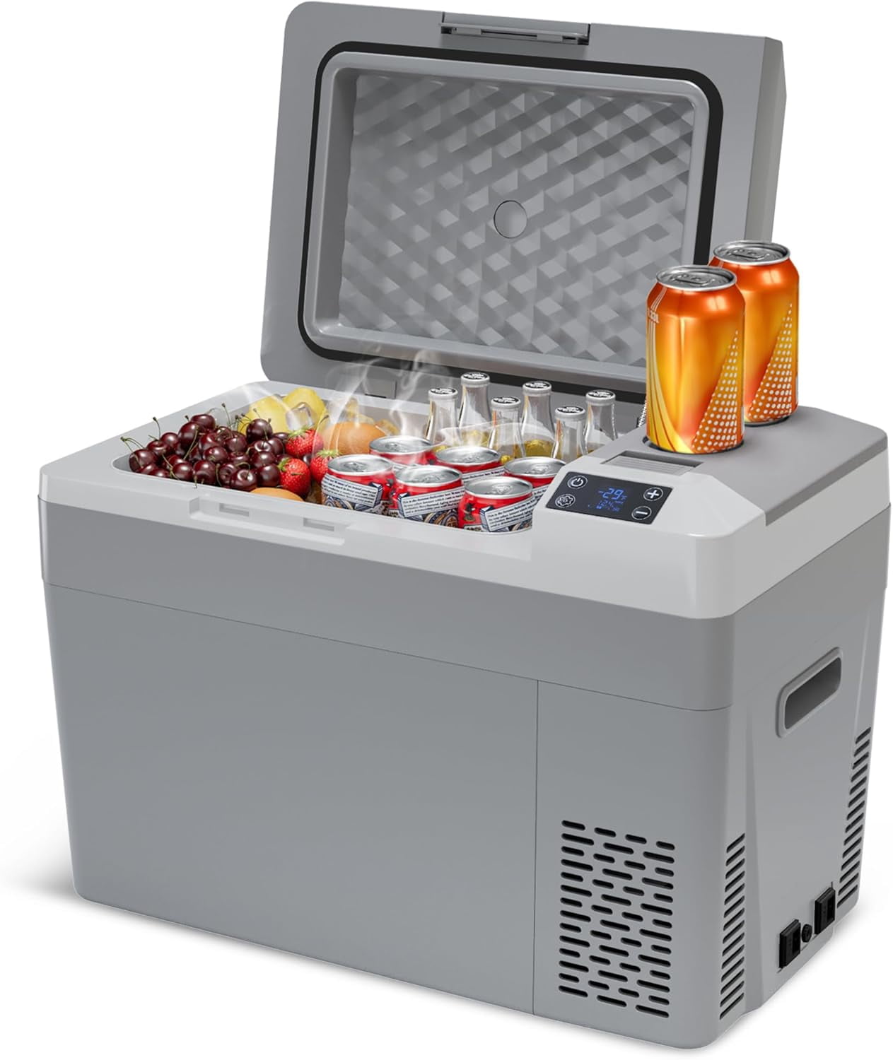12V Portable Fridge for Car, 32QT Portable Car Refrigerator Freezer ...