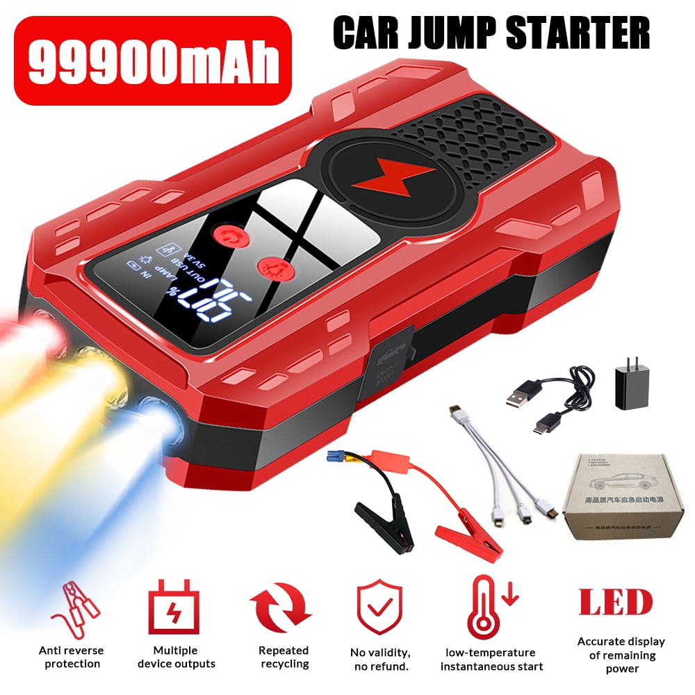 12V Portable Jump Starter,Kepeak Car Battery Booster Pack with Digital ...