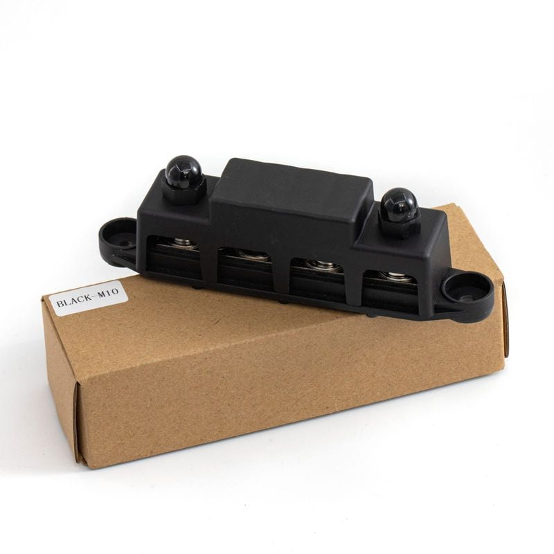12V Power Distribution Block 250A Bus Bar Terminal Block with Cover M8 ...