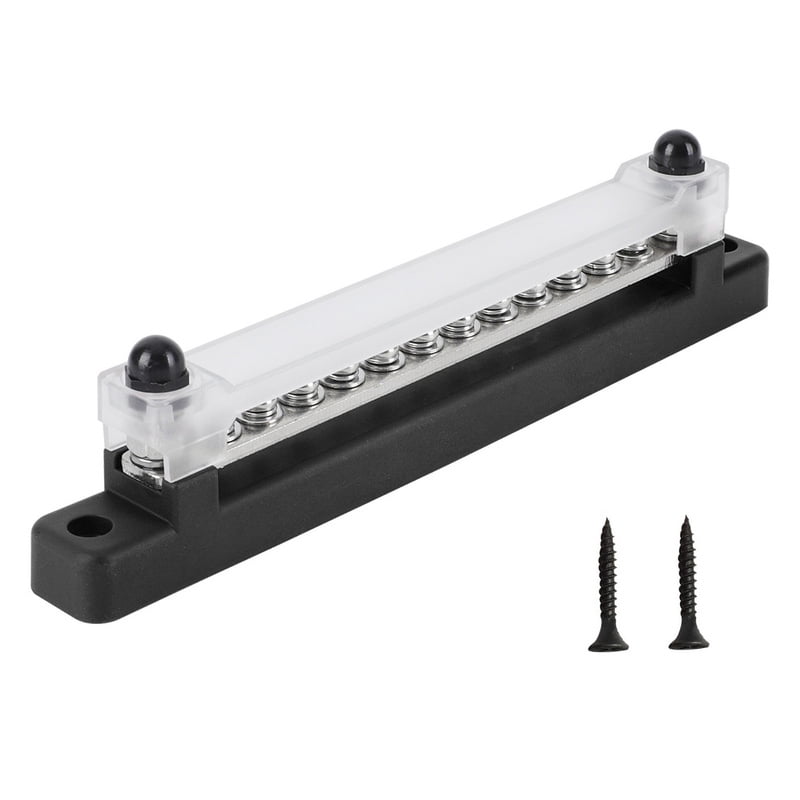 12V Power Distribution Block Bus Bar M6 Stud M4 Screw150A Electrical ...