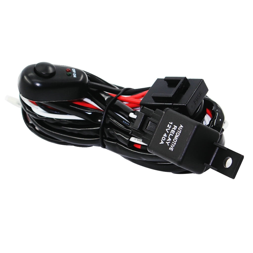 12V Power Switch and Relay Wiring Kit for Off - road LED Light Bar ...