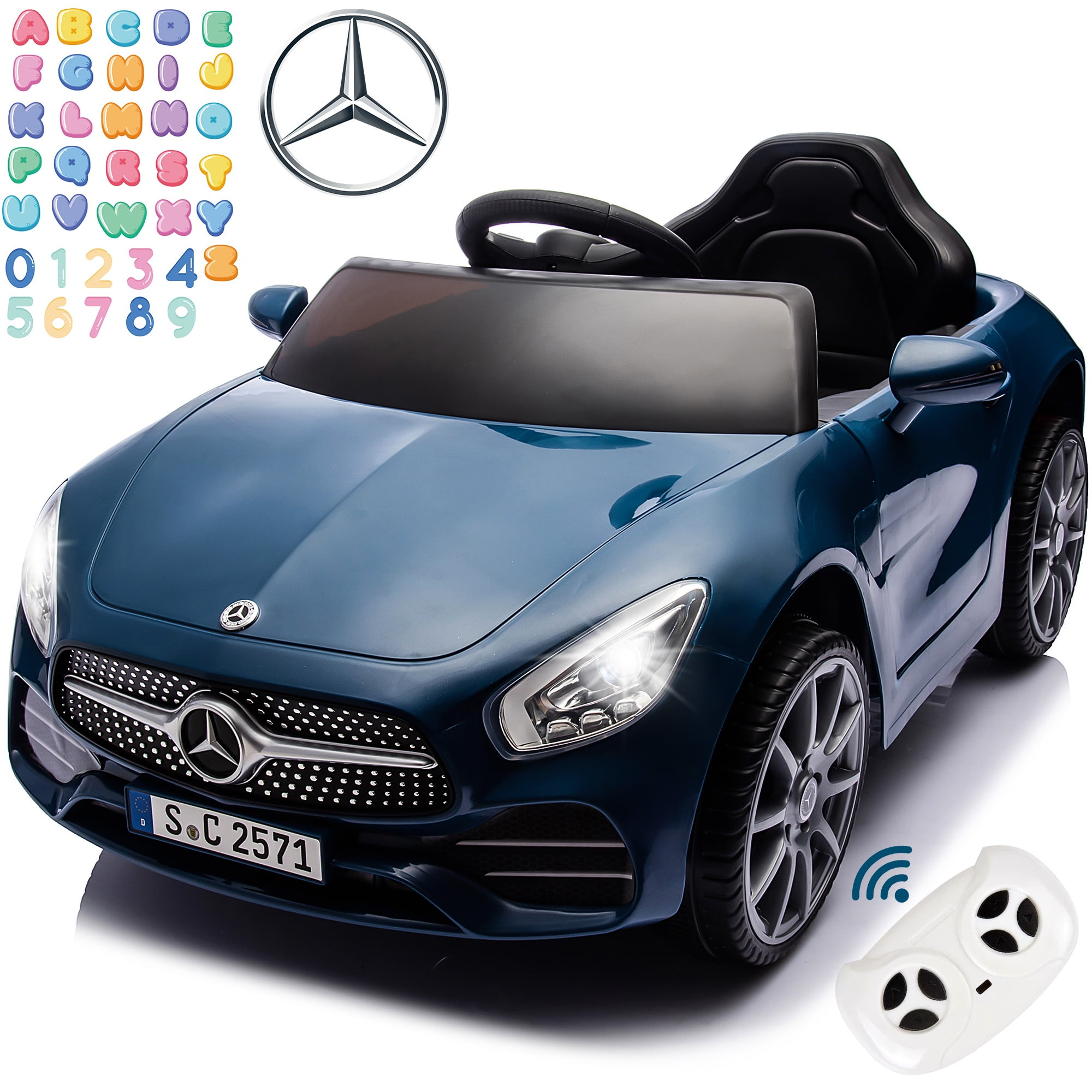 Maserati Licensed 12V Kids Driving Motorized Ride on Car, 2.4G Remote ...