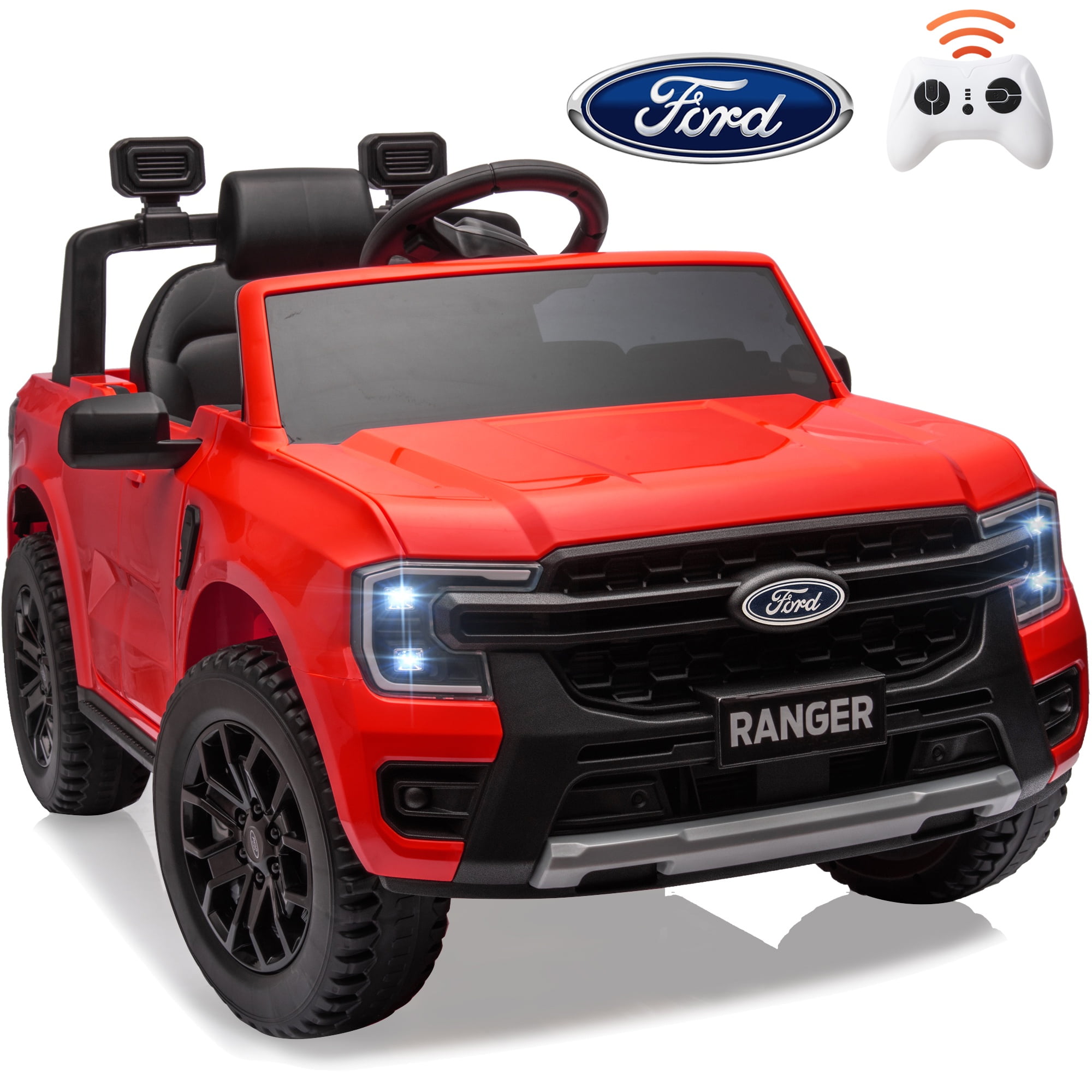 Ford Ranger 12V Ride on Toy Car with Remote, MP3, Rear Suspension, for ...