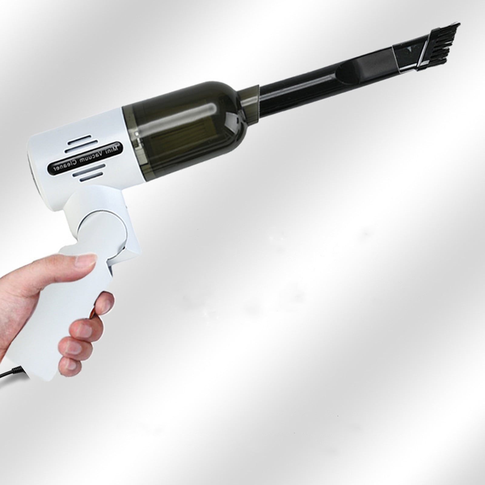 12V Powerful Handheld Car Vacuum, Portable Suction Cleaner, LED Light ...