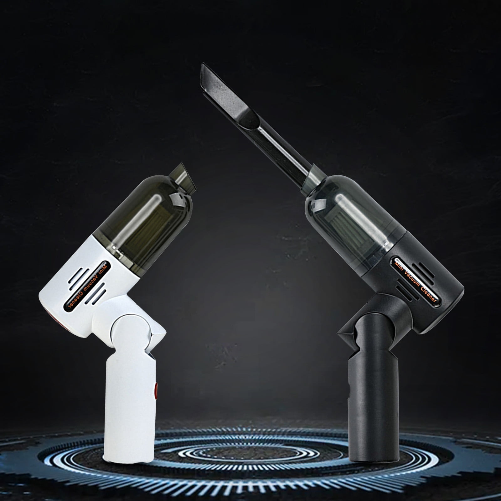 12V Powerful Handheld Car Vacuum, Portable Suction Cleaner, LED Light ...