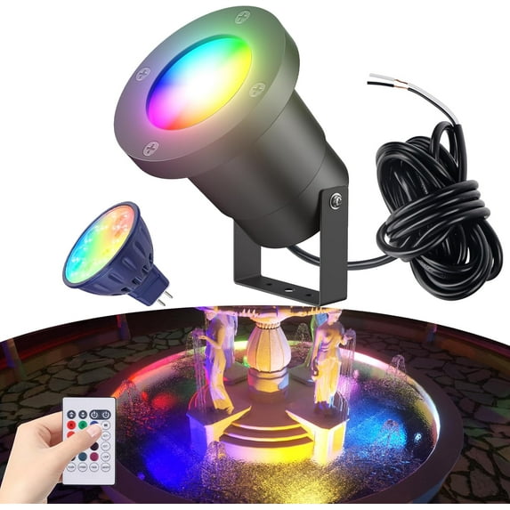 12V RGB Pond XIULIN Underwater, RGB+CCT Tunable 2700K-6500K MR16 LED ...