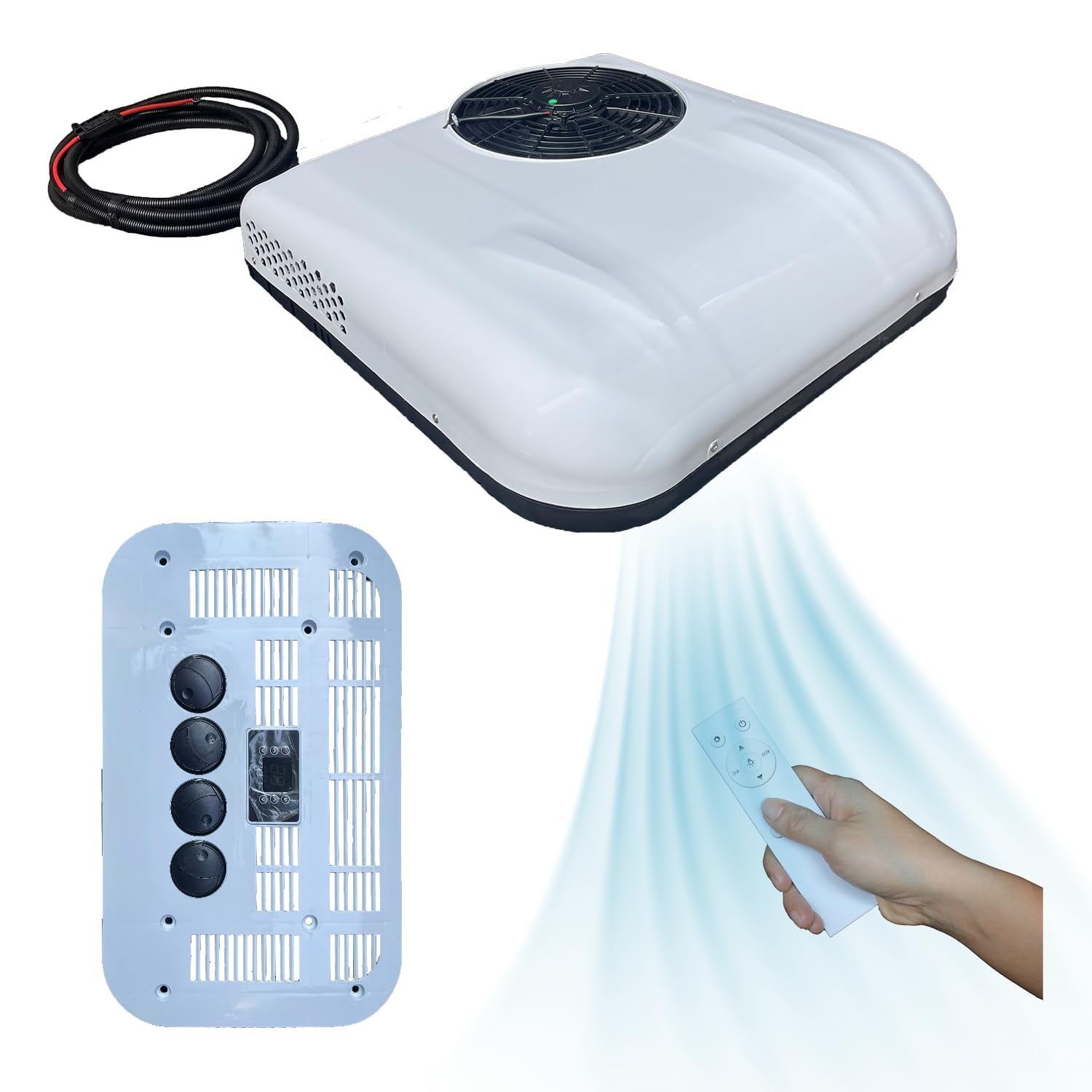 12V RV Air Conditioner, 8000 BTU Truck Cab Air Conditioner Split AC ...