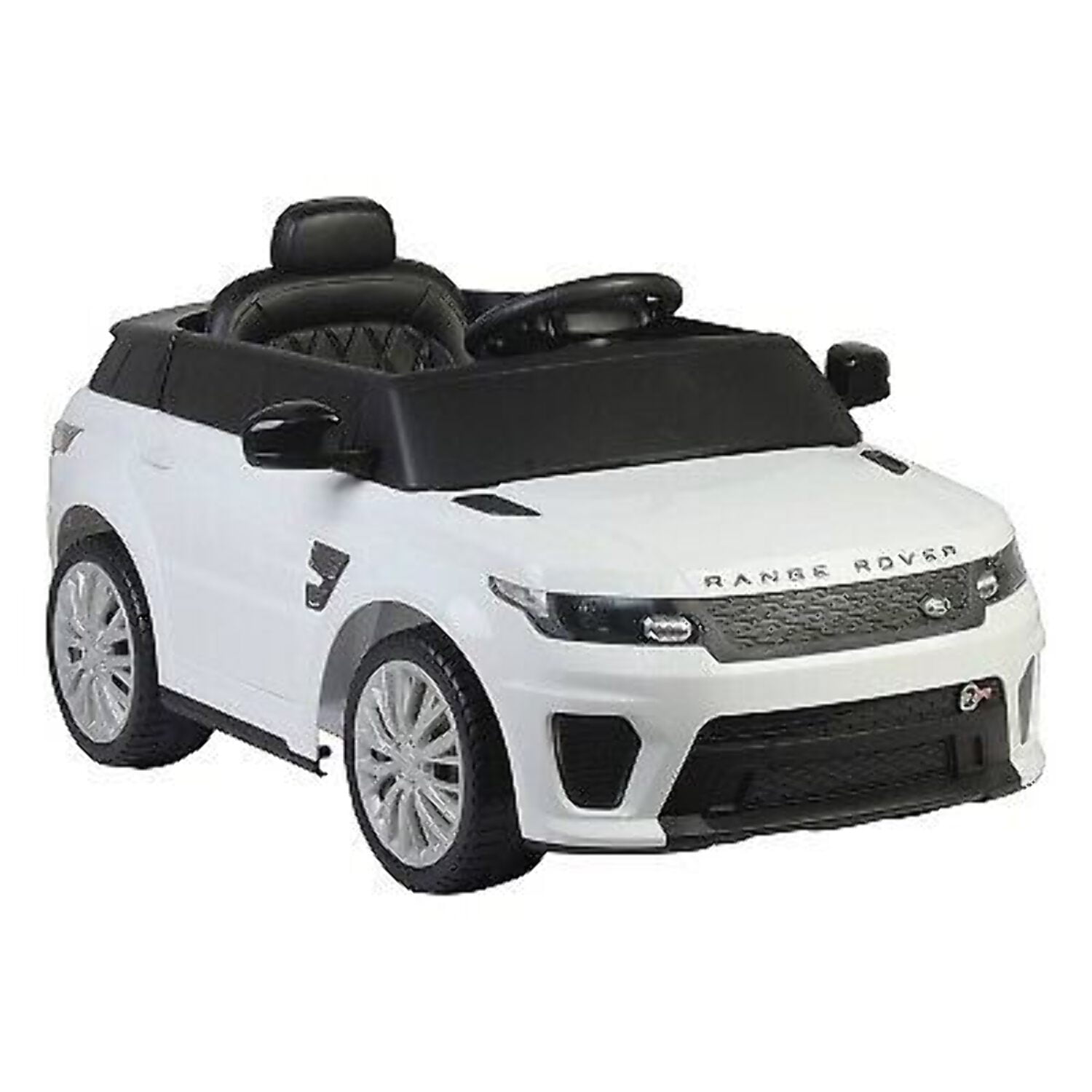 12V Range Rover Powered Ride-On - White by Best Ride on Cars - Walmart.com