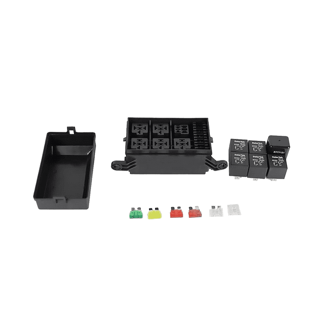 12V Relay Box 6 Way Universal Relay Fuse Box 6 Slots Relay Block ATC ...