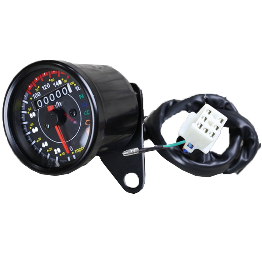 12V Retro Motorcycles Odometer Speedometer Gauge KM/H MPH with ...