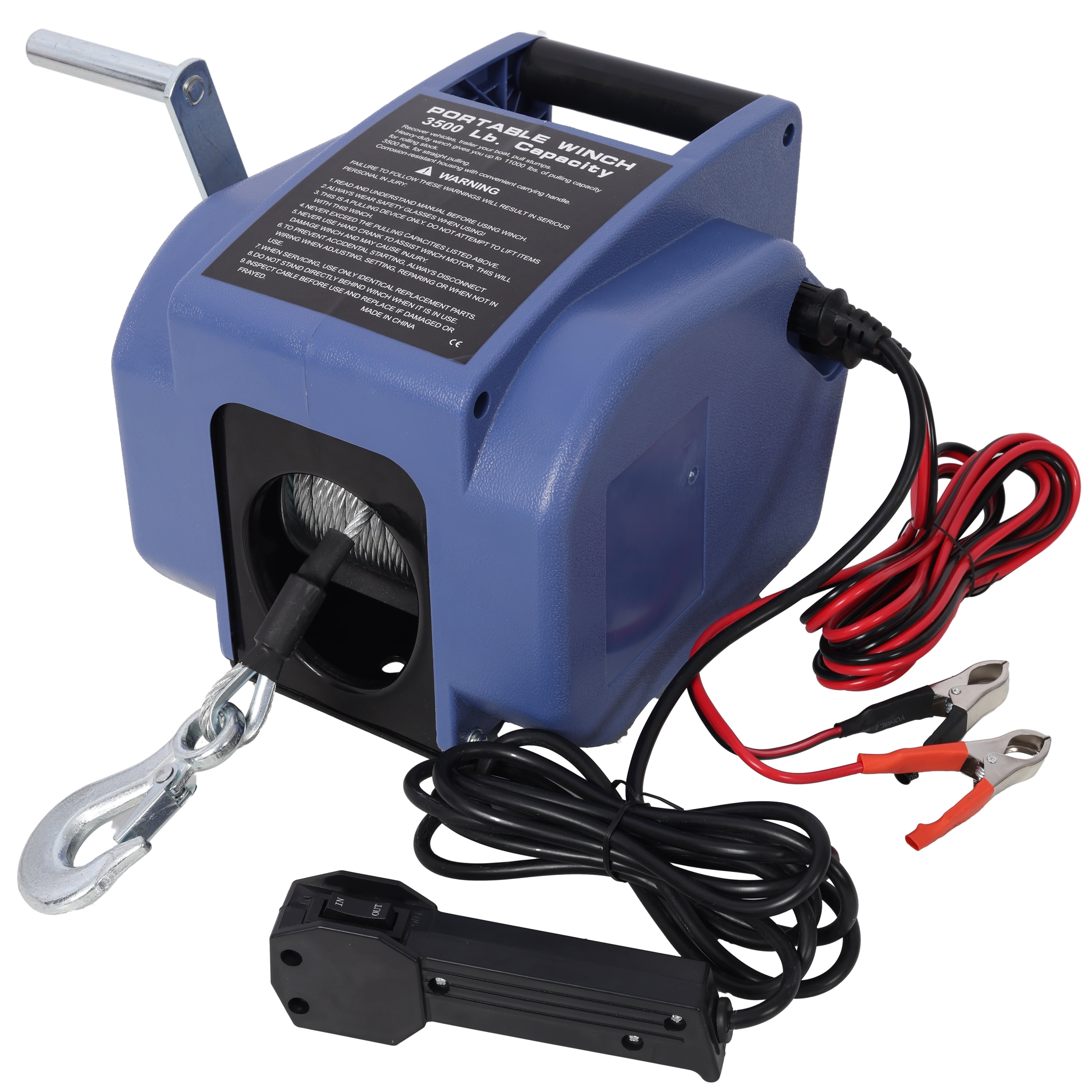 12V Reversible Electric Trailer Winch for Boats up to 5000 lbs ...