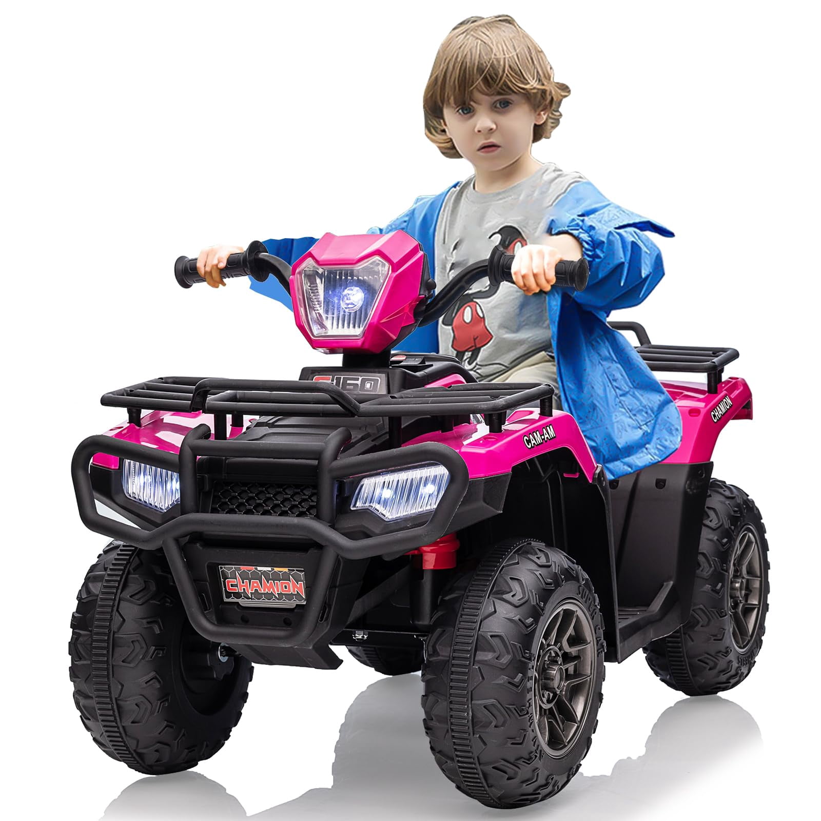 12V Ride on ATV for Kids, Electric Vehicle for Toddlers,High/Low 2.2mph ...