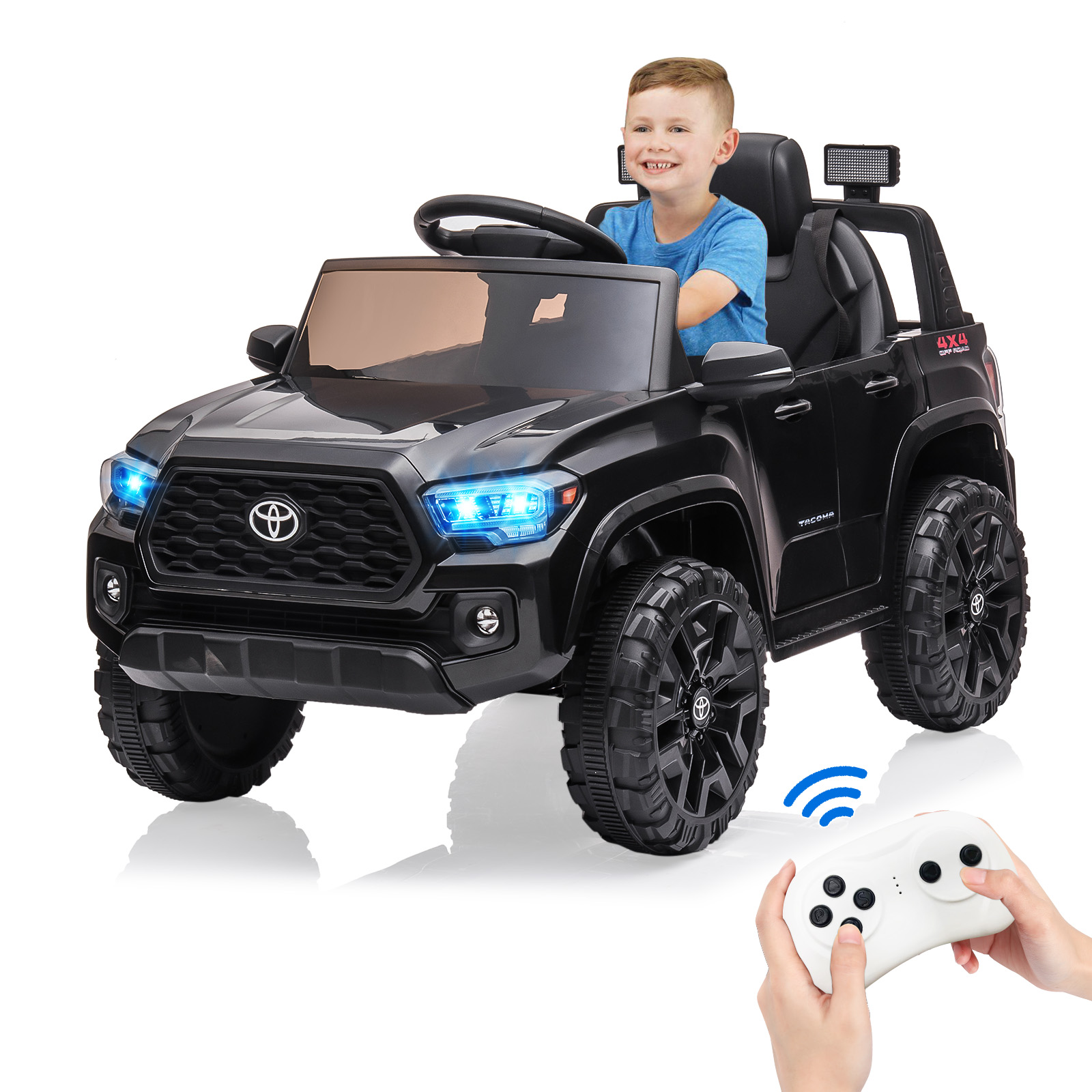 12V Ride on Car, Officially Licensed Toyota Kids Electric Vehicles with ...