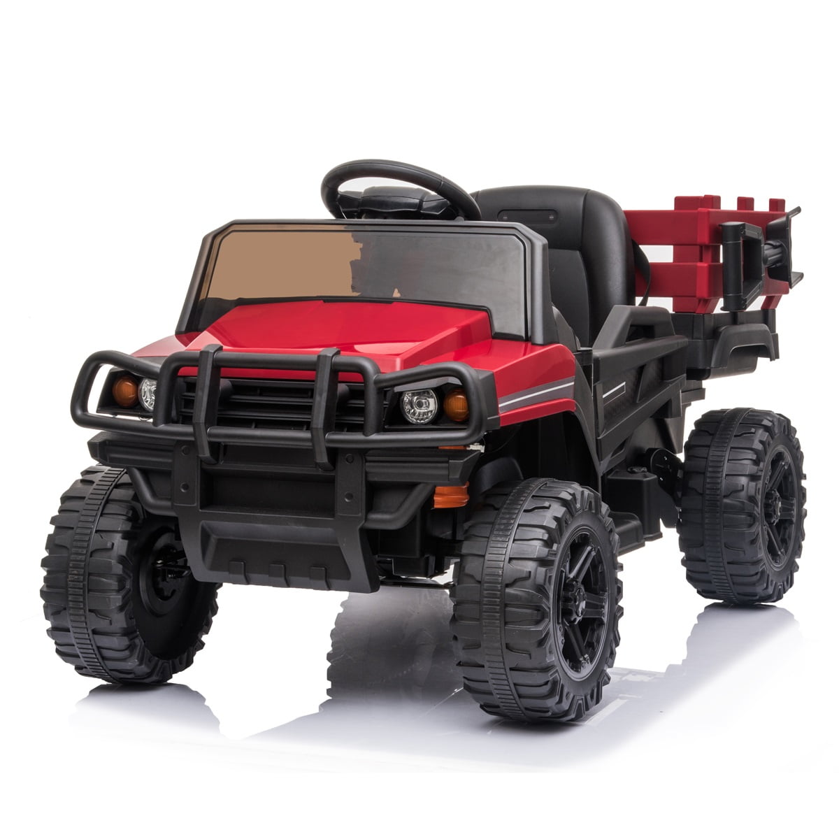 12V Ride on Car UTV with Trailer Rechargeable Battery Agricultural ...