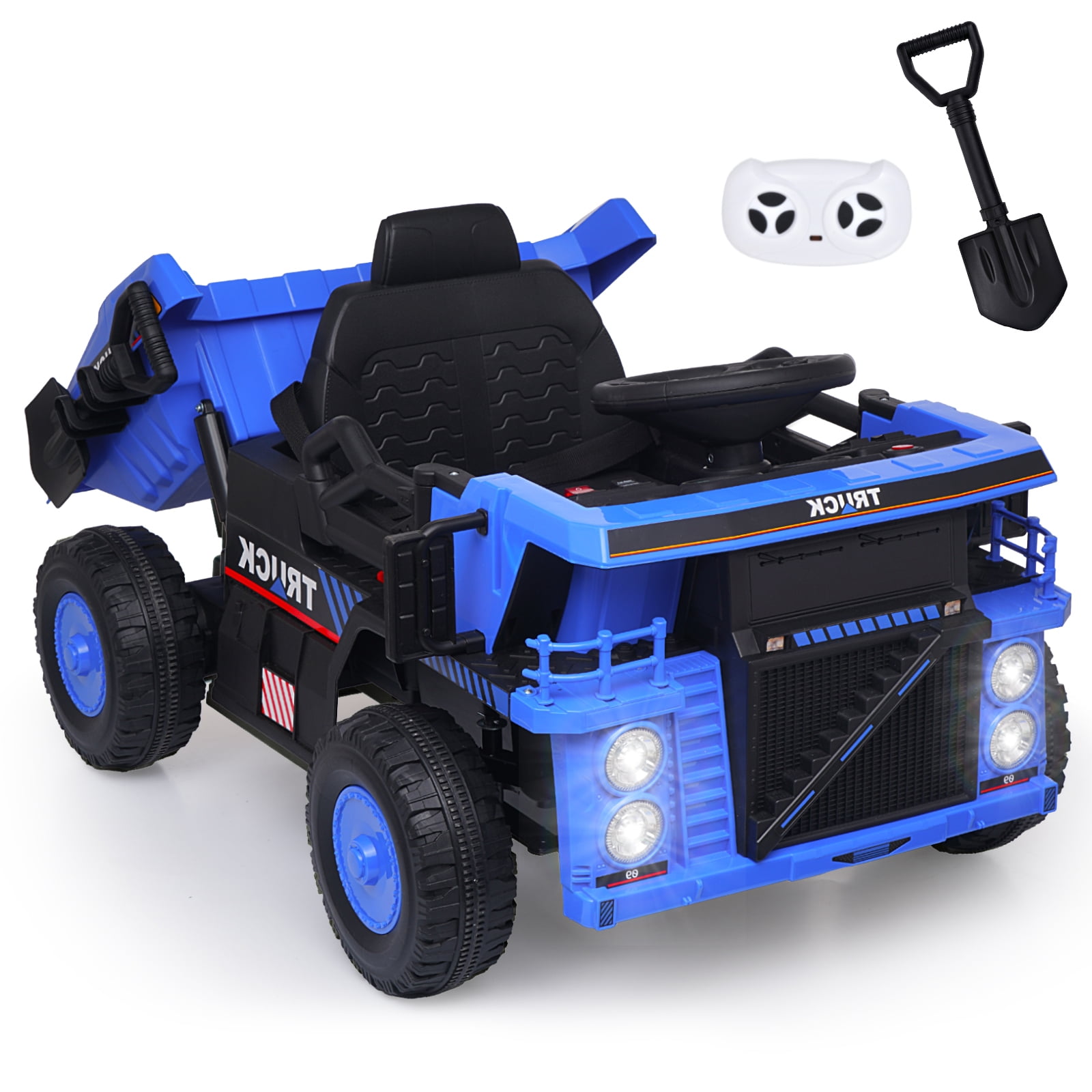 12V Ride on Dump Truck for Kids, Electric Cars with Remote Control, 7AH ...