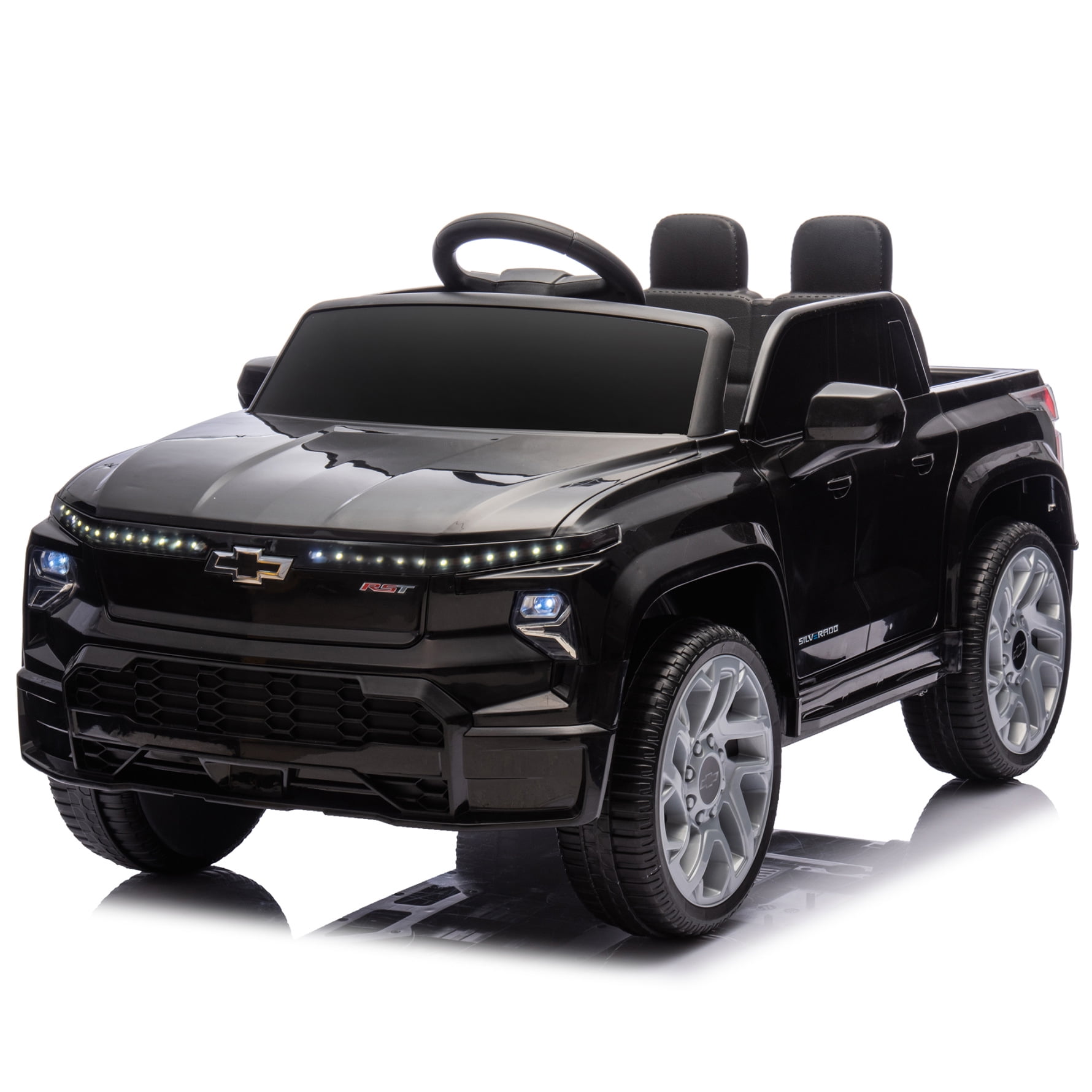 12V Ride On Car, Licensed Chevrolet Silverado Kid Ride On Toy with ...