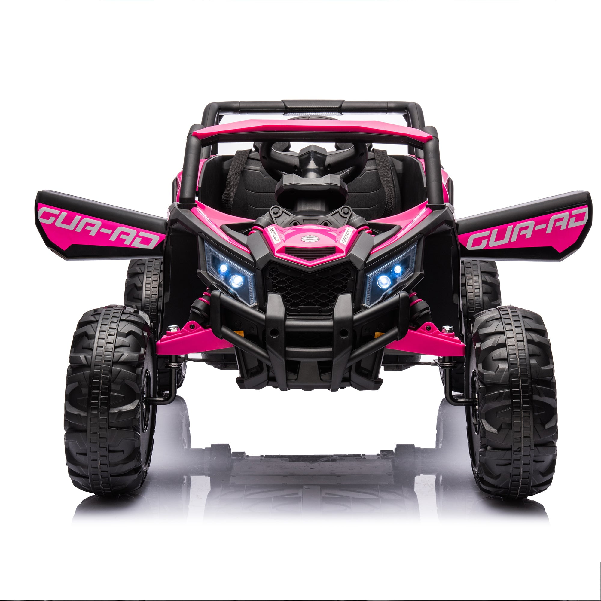 12 V Powered Ride-On Toy UTV Car with Remote Control, LED Lights and ...