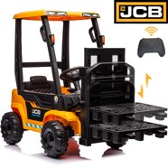 JCB 2 in 1 Kids Ride on Car Excavator & Bulldozer,Wisairt 12 V Battery ...